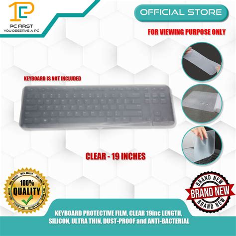 Keyboard Protective Film Clear Inc Length Silicon Ultra Thin Dust Proof And Anti Bacterial