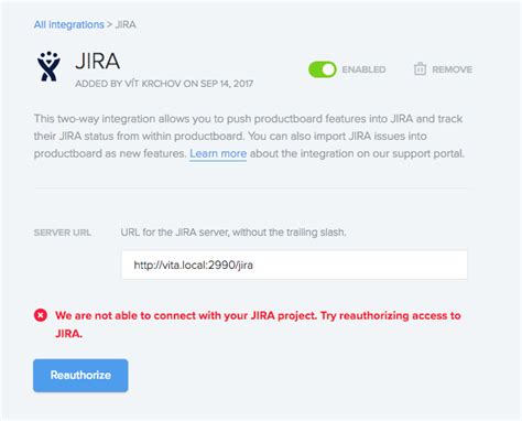 Troubleshooting Jira Productboard Support