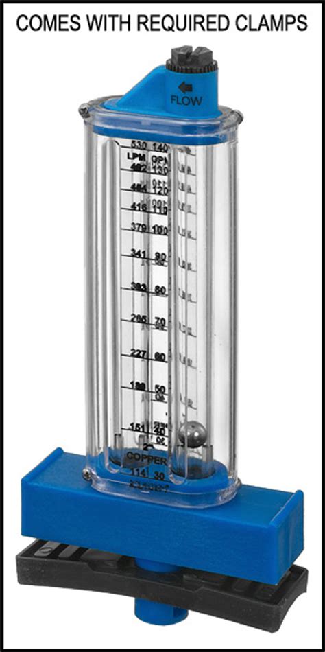 Rola Chem Flow Meter 2 Top Mount 40 140 Gpm 570351t