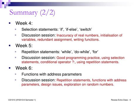 Ppt Cs1010 Programming Methodology Enhancing Understanding Through