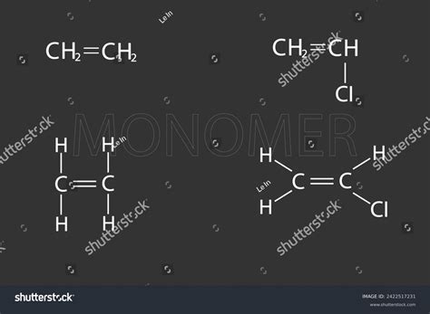 Monomer Molecular Skeletal Chemical Formula Stock Vector Royalty Free 2422517231 Shutterstock