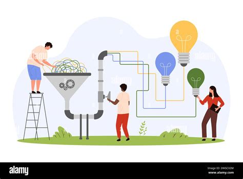 problem solution by simplify method from complex to easy tiny people