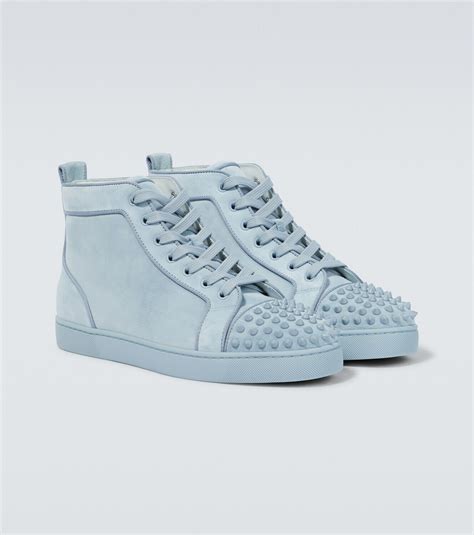 Christian Louboutin Lou Spikes Suede Sneakers Christian Louboutin