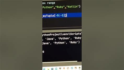 Access Item Using Negative Index In Python 🍱🍱🍱 Youtube