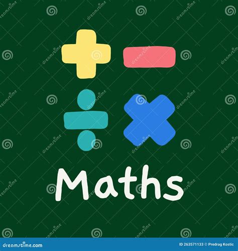 Maths Sign And Symbol Stock Illustration Illustration Of Design