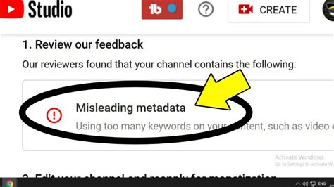Misleading Metadata Youtube Your Channel Wasnt Accepted For Monetization YouTube