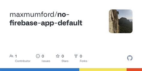 Github Maxmumfordno Firebase App Default