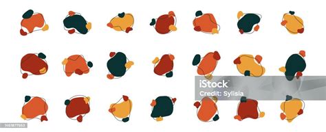Amorphous Blob Shapes Flat Style Design Stock Illustration Download