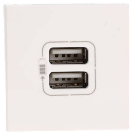 Legrand Legrand White Gang USB Socket A USB RS Components