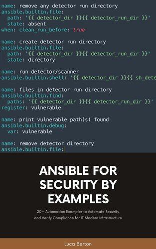 Ansible For Security By Examples Pdf Epub Version Controses Store