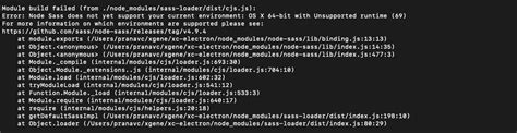 Nodejs Node Sass Does Not Yet Support Your Current Environment