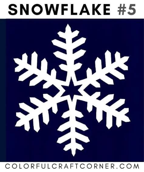 20 Printable Snowflake Patterns Free Pdf Colorful Craft Corner