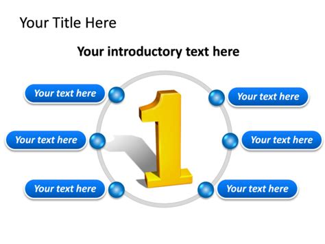 PowerPoint Slide Diagram Textbox Blue Bars TG CrystalGraphics