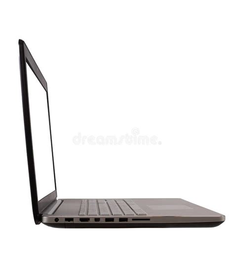 Image Of A Laptop Concept Of Internet Sharing And Technology Stock