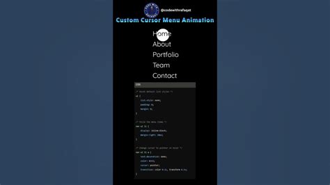 Cursor Animation Html Css And Javascript Webdesign Coding Css3animation Webdevelopment