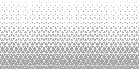 White Gray Halftone Triangles Pattern Abstract Geometric Gradient Background Vector
