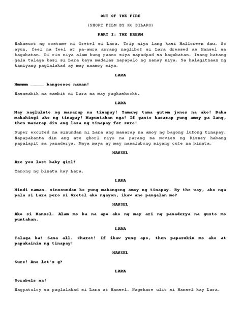 Sample Script Pdf