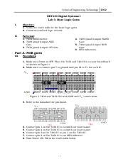 EET Lab More Logic Gates Docx Babe Of Engineering Technology EET Digital