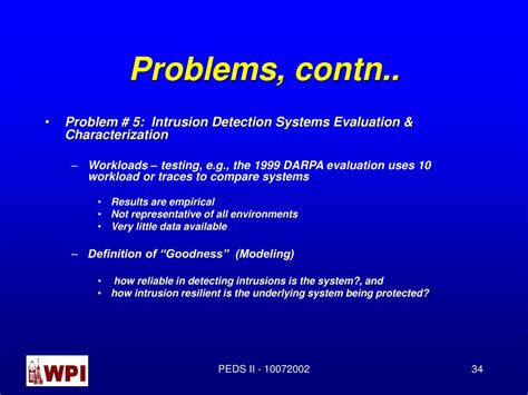 Ppt An Overview Of Intrusion Detection And Countermeasure Systems Research Directions Part Ii