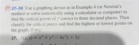 solved 27 30 use a graphing device as in example 4 or