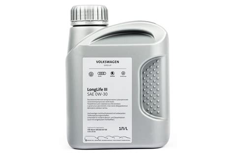 Моторное масло VAG VW/Audi/Skoda/Seat LONGLIFE III 0W-30, синтетическое ...