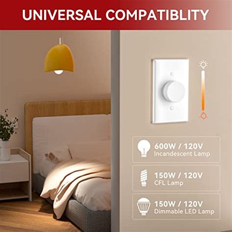 Aida Digital Rotating Dimmer Switch For Dimmable Led Light Cfl Incandescent