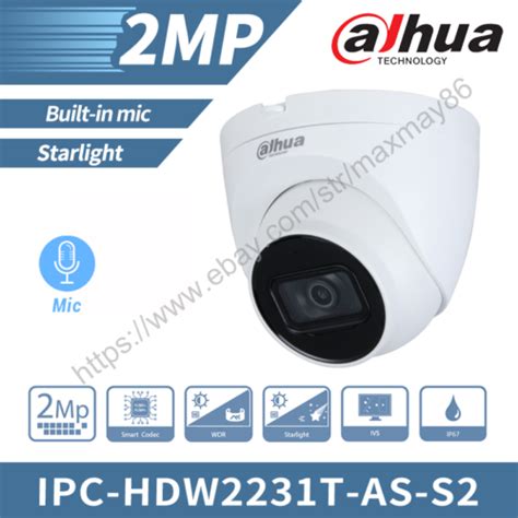 Dahua 2mp Ip Camera With Mic Starlight Ivs Poe And Nepal Ubuy