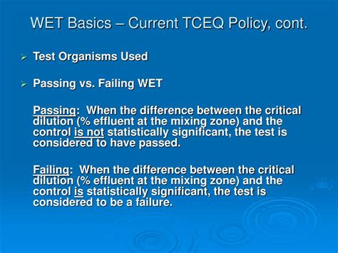 Ppt Whole Effluent Toxicity Wet Testing Powerpoint Presentation Free Download Id 258656