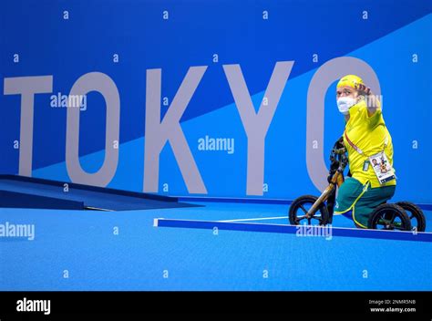 Australias Grant Patterson Arrives For The Start Of The Mens 50m Breaststroke Sb2 Final