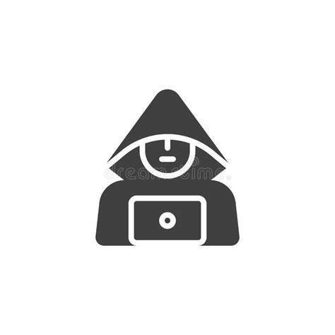 Computer Hacker Vector Icon Stock Vector Illustration Of Sign Logo 266539743
