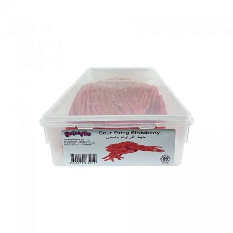 Sour String Strawberry Gummy Bag Of 1 25kg Snack Circus Inc