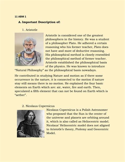 Solution Physics Description Of Aristotle Nicolaus Copernicus Isaac Newton Facts About Planets