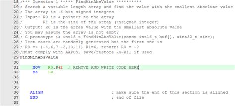 Question L FindMinAbsValue Chegg