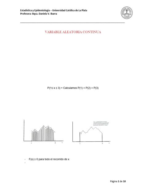 Variable Aleatoria Continua Distribución Normal Estándar Pdf