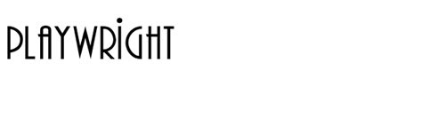Playwright Font