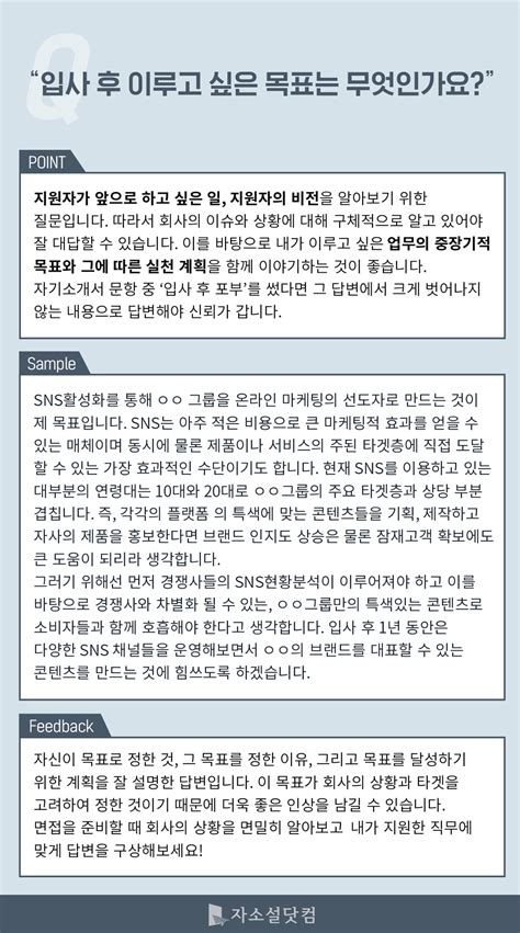자소설닷컴 🙌 면접 꿀팁 2탄 면접 단골 질문이지만 대답하기 어려운 질문 3가지 예시 문항보고 Facebook