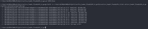 compile errors when building from windows os with goos linux · issue