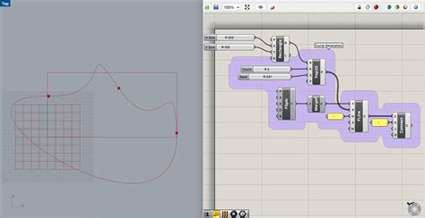 creating a curve from points filtering overlaps grasshopper