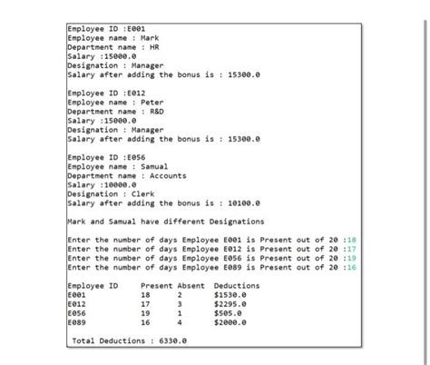 Solved Task Create A Class Named Employee That Can Be Used