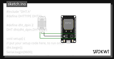 Humidity And Temperature Sensor Wokwi Esp32 Stm32 Arduino Simulator