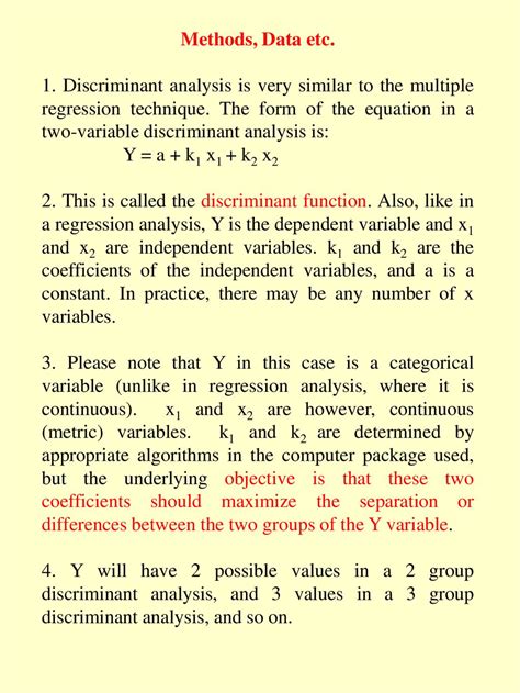 Discriminant Analysis Ppt Download