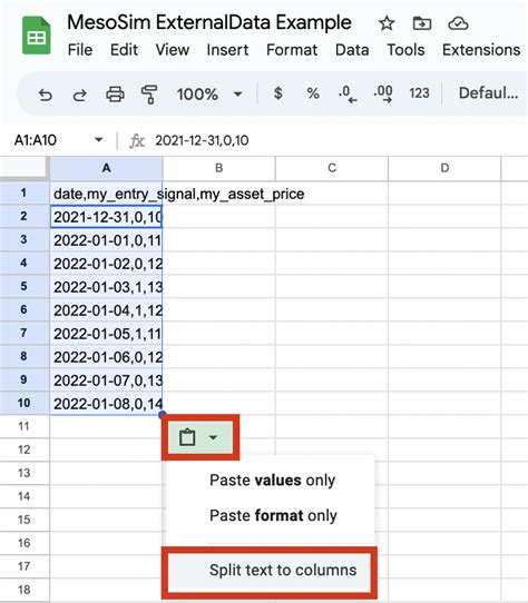 Share External Csv Data Mesosim Documentation
