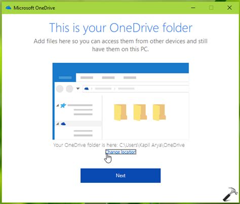 [How To] Change OneDrive Folder Location In Windows 10