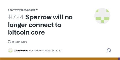 Sparrow Will No Longer Connect To Bitcoin Core · Issue 724