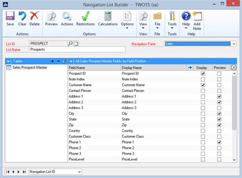 Prospects SmartList Builder Template EOne Solutions