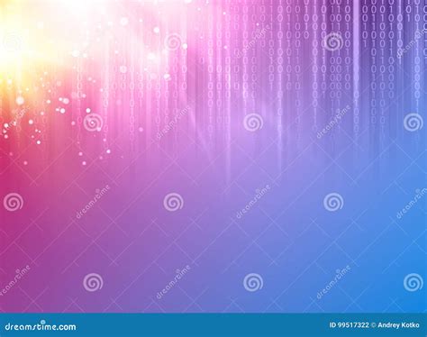 Scince Illustration Of Bigdata Stock Vector Illustration Of Code Binary 99517322