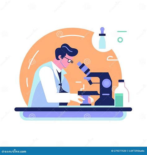 2scientistatwork Stock Illustration Illustration Of Modern 279277520