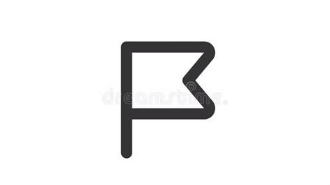 Animated Flag Gradient Ui Icon Stock Footage Video Of Lens Outline