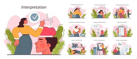 Premium Vector Interpretation Set Data Literacy Information