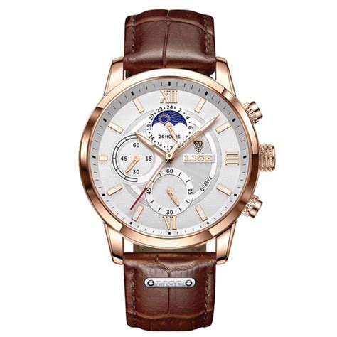 Мужские Часы Коричневые Классические Lige Signature (31819) – фото ...
